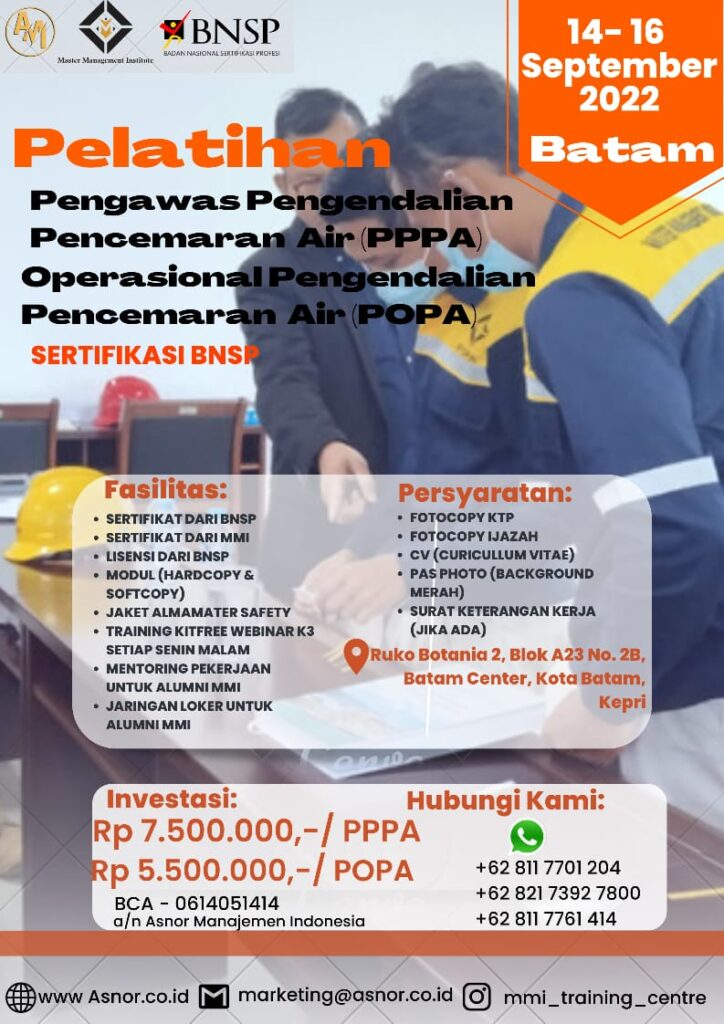 PPPA & POPA Training – BNSP Certificate - ASNOR - Home for HSE Professional