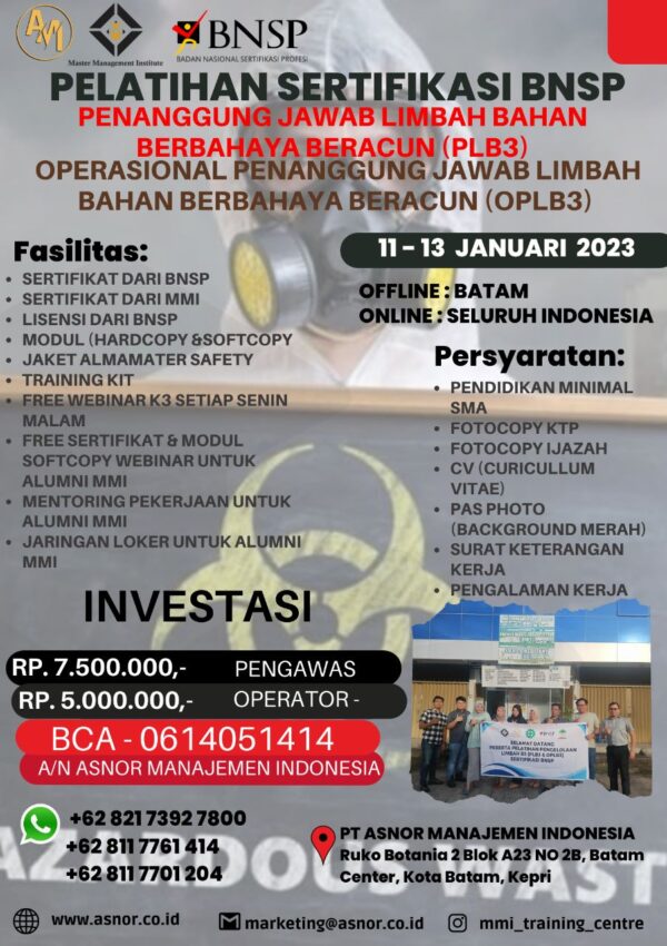 PLB3 & OPLB3 Training – BNSP Certificate - ASNOR - Home for HSE ...
