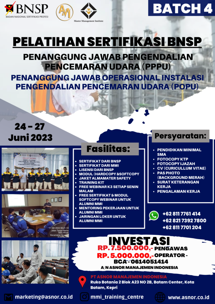 PPPU & POPU Training – BNSP Certificate – JUNI 2023 - ASNOR - Home for ...