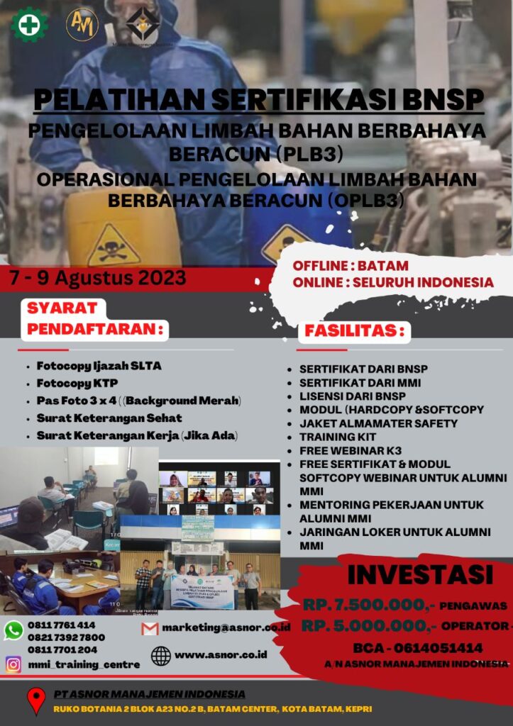 PLB3 & OPLB3 Training – BNSP Certificate – AGUSTUS 2023 - ASNOR - Home ...