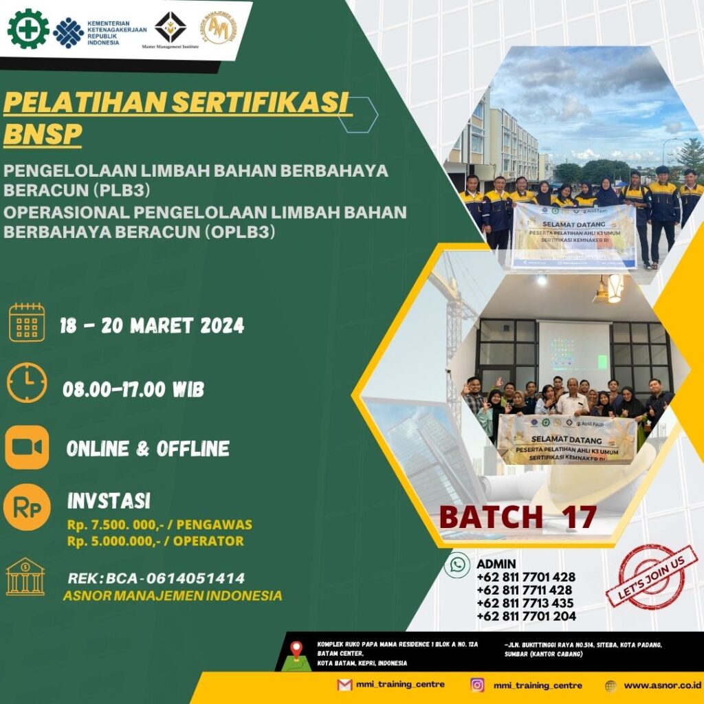 PLB3& OPLB3 Training – BNSP Certificate – MARET2024 - ASNOR - Home for ...