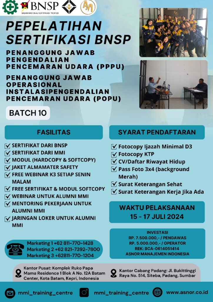 PPPU & POPU Training – BNSP Certificate – JULI 2024 - ASNOR - Home for ...